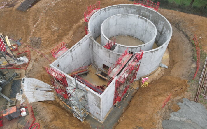 Création d’un réservoir d’eau semi-enterré de 700 m3 à Bayeux (14 ...